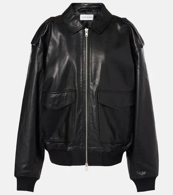 THE FRANKIE SHOP Viper Leather Jacket - Black
