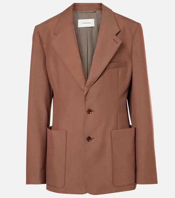 LEMAIRE Twill Blazer - Brown