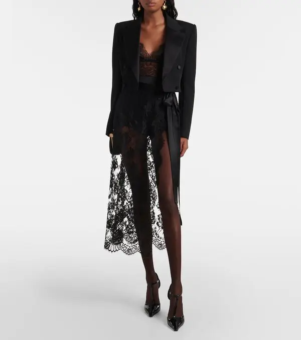 Dolce & Gabbana High-rise Paneled Shorts