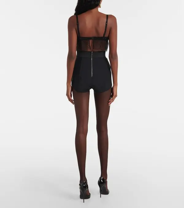 Dolce & Gabbana High-rise Paneled Shorts