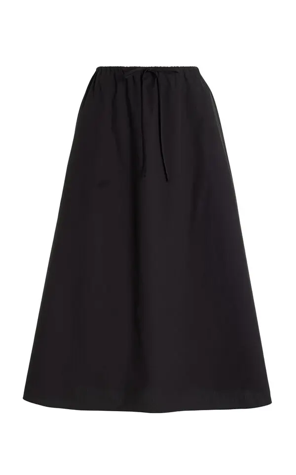 Matteau Cotton Skirt - Black