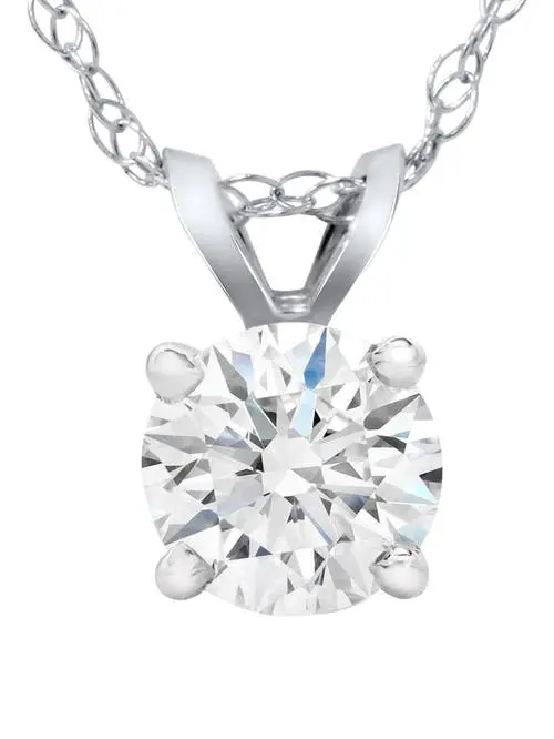 BLISS DIAMOND 3/4ct Lab Grown Diamond Solitaire Pendant - 14k White Gold