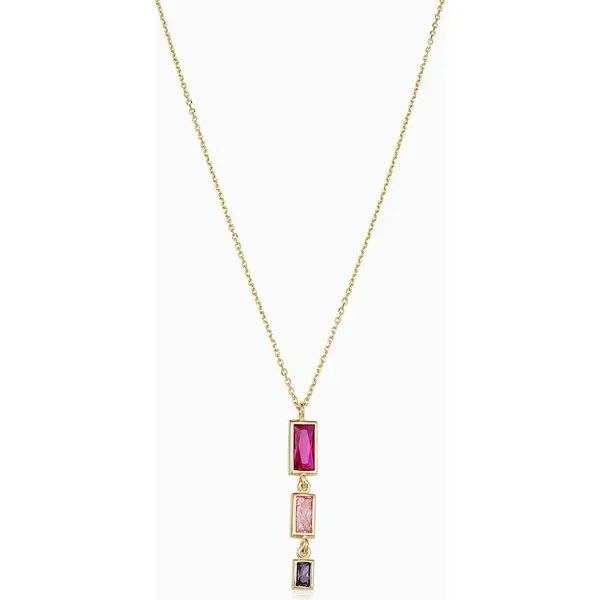 ORADINA 14k Gold Fresco Pendant Necklace - Gold/multicolor