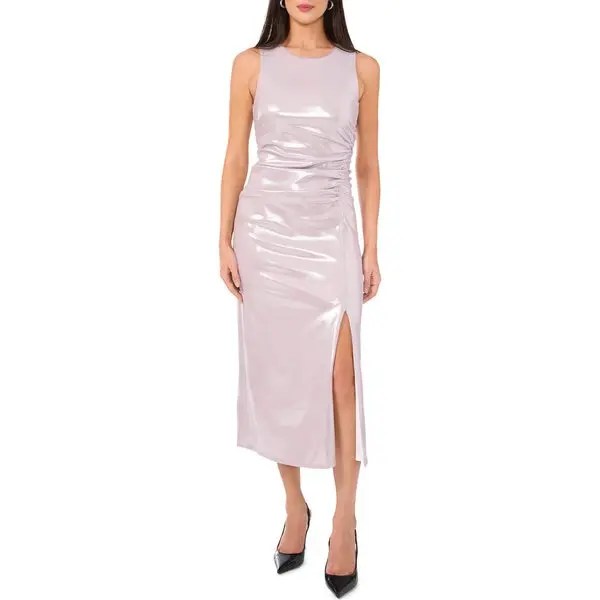 1.State Shimmer Ruched Sleeveless Dress