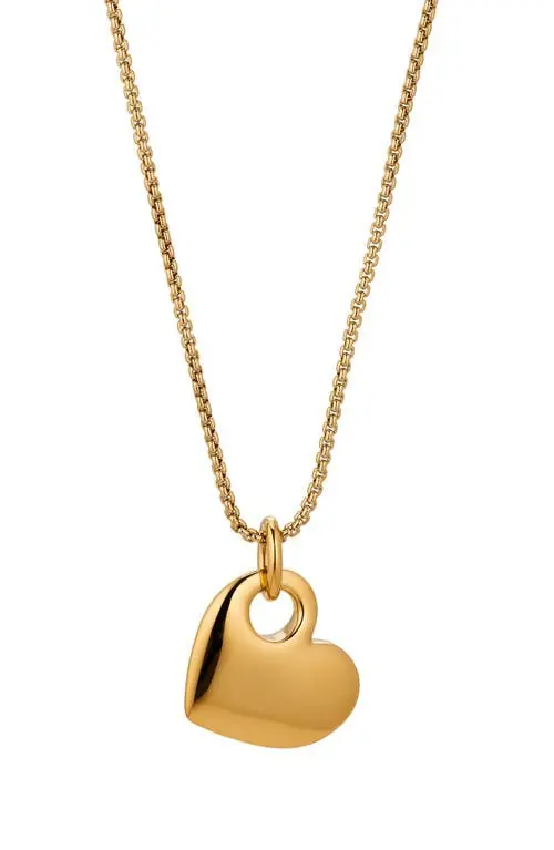 Nadri Sunlight Heart Pendant Necklace - Gold