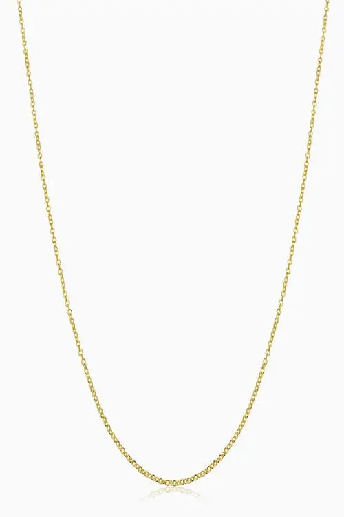 ORADINA 14k Gold Rimini Rolo Chain - Yellow Gold