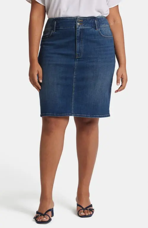 NYDJ Hollywood High Waist Denim Skirt - Olympus