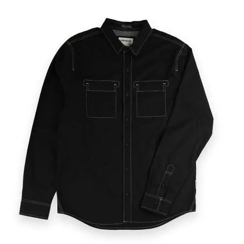 Sovereign Code Simon Button Down Shirt - Black