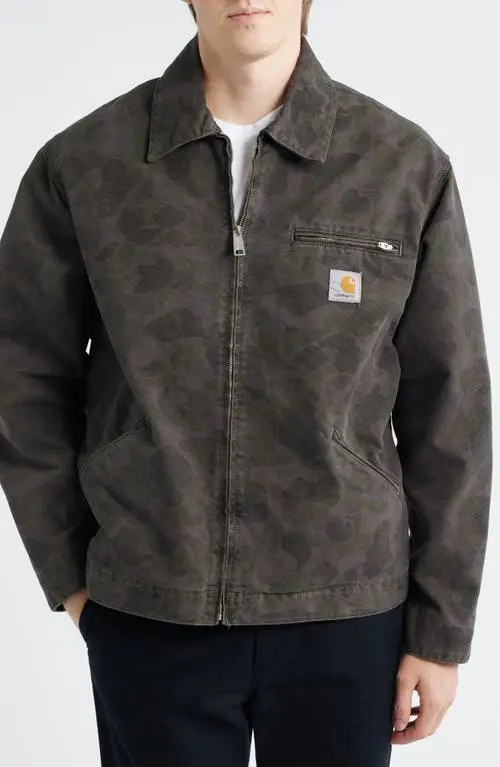 Carhartt Work In Progress Duck Detroit Camo Zip Jacket - Camo Duck
