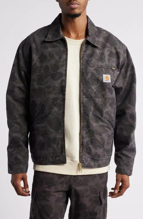 Carhartt Work In Progress Duck Detroit Camo Zip Jacket