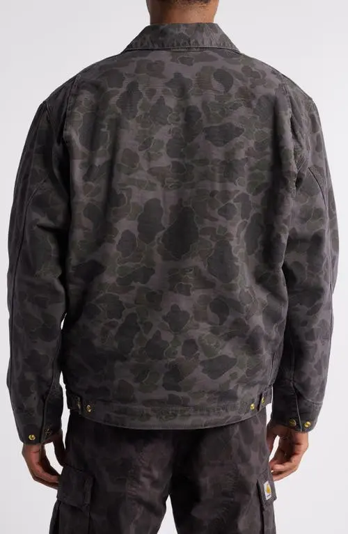 Carhartt Work In Progress Duck Detroit Camo Zip Jacket
