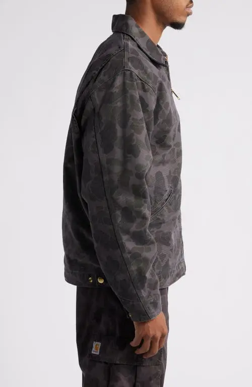 Carhartt Work In Progress Duck Detroit Camo Zip Jacket