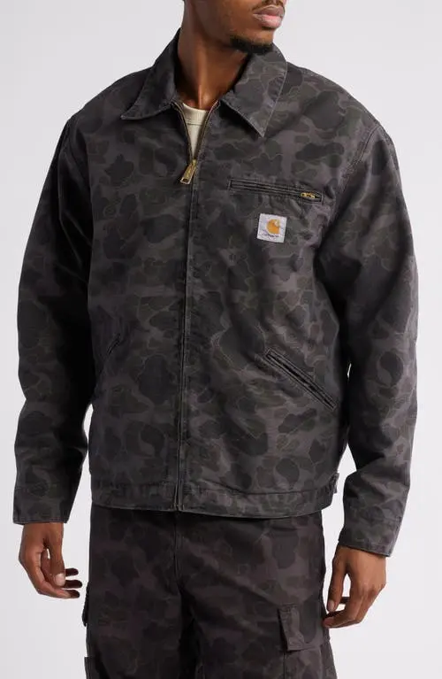 Carhartt Work In Progress Duck Detroit Camo Zip Jacket