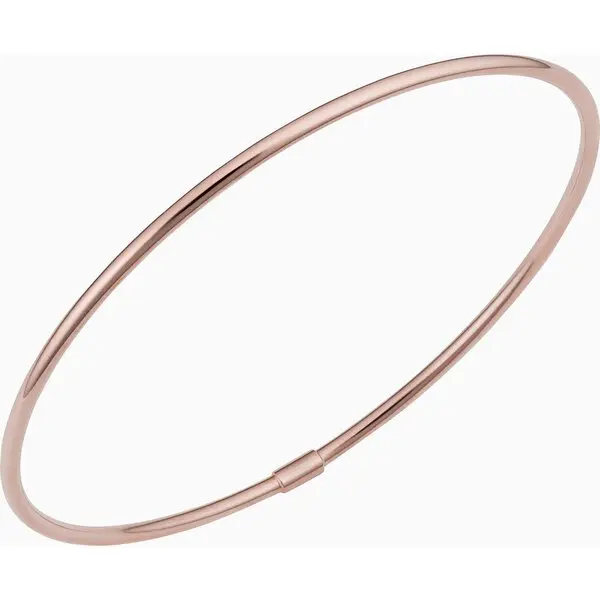 ORADINA 10k Gold Bangle Bracelet - Rose Gold