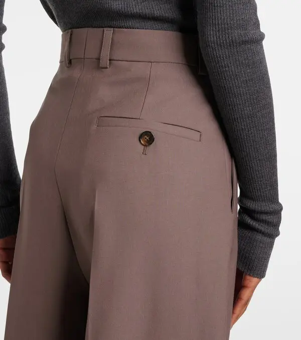 Stella McCartney Wool Wide-leg Trousers