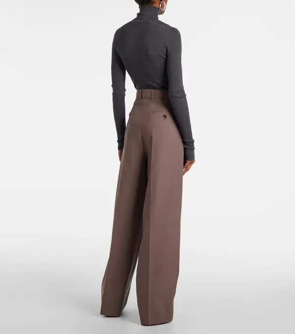 Stella McCartney Wool Wide-leg Trousers