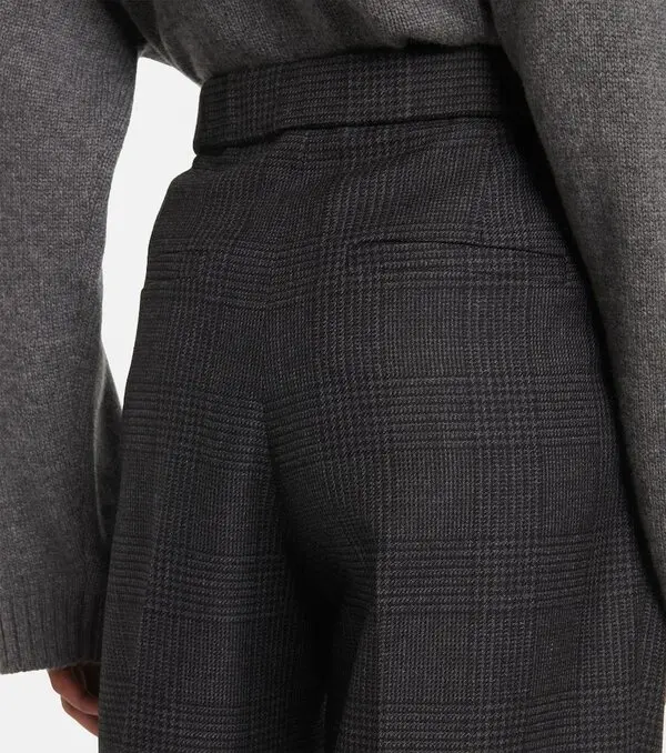 Brunello Cucinelli High-rise Wool Wide-leg Trousers