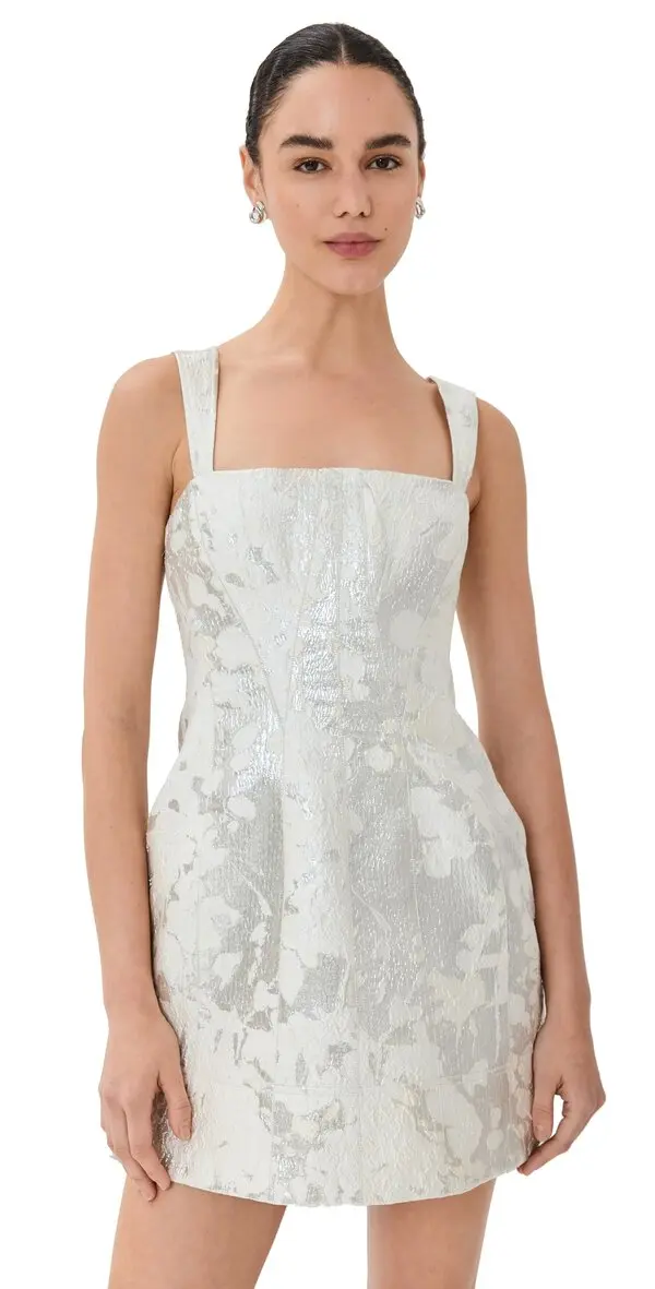 knee length dresses for ladies Lydia Jacquard Mini Dress  SIMKHAI