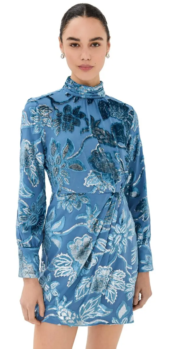 Simkhai Halen Draped Velvet Mini Dress
