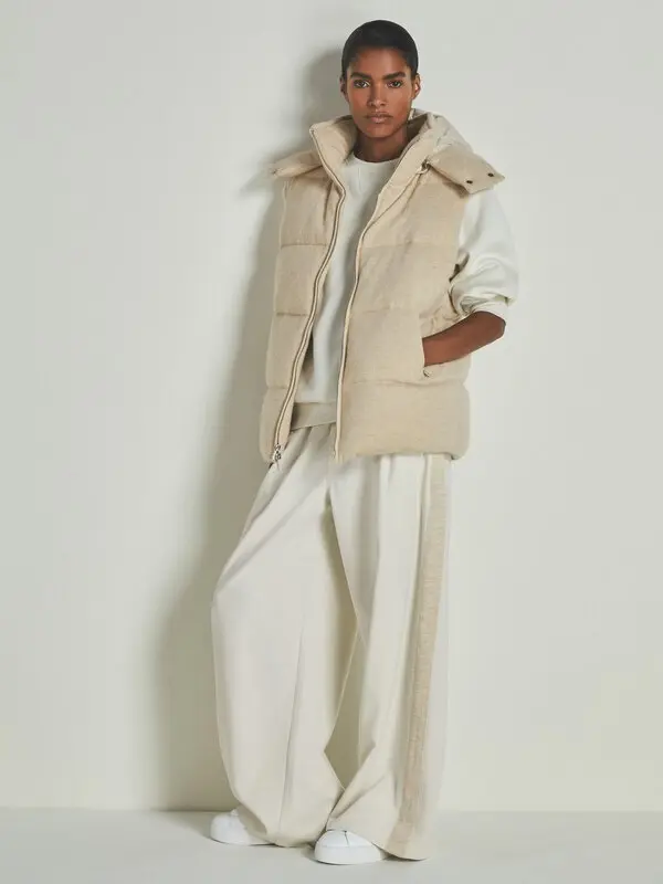 Les 100 Ciels Brushed-cashmere Down Gilet