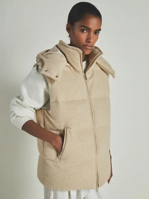 Les 100 Ciels Brushed-cashmere Down Gilet