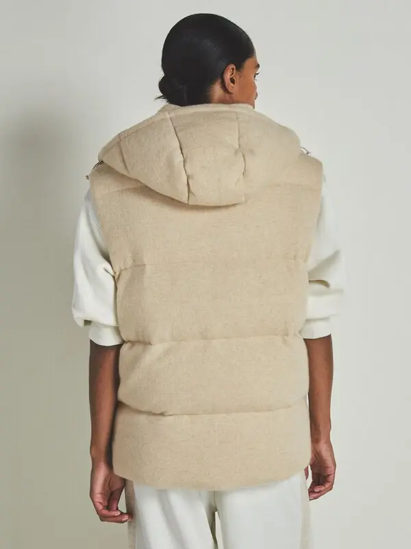 Les 100 Ciels Brushed-cashmere Down Gilet