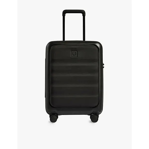 ANTLER Icon Stripe Pocket-front Hard-case Cabin Suitcase 55cm - Black