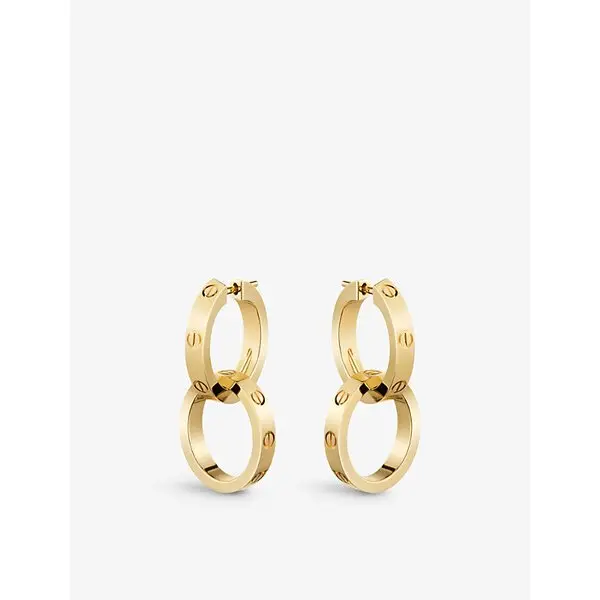 CARTIER Love 18ct Yellow-gold Hoop Earrings - Yellow Gold