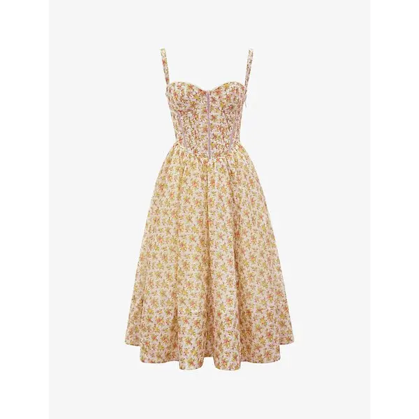 house of cb floral dress Aria Blue Mini SunDress Where to Wear HOUSE OF CB Sabrina Corset