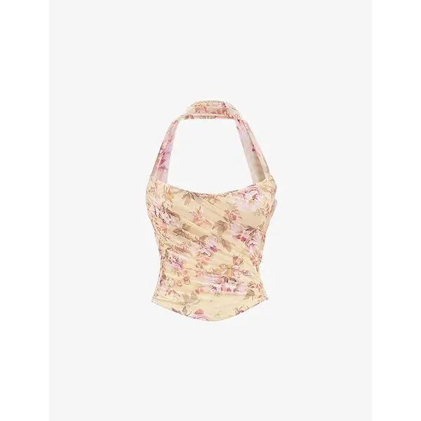 House Of Cb Hallie Floral Corset - Honeyflower Print