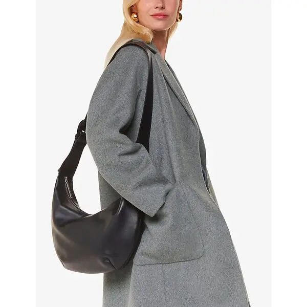 Whistles Double-Face Wool-Blend Coat Grey Editorialist