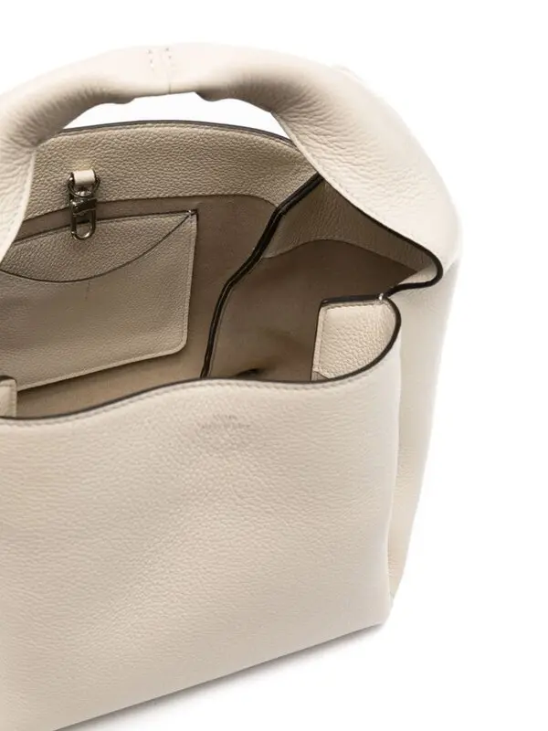 TOTEME Leather Bucket Bag - White