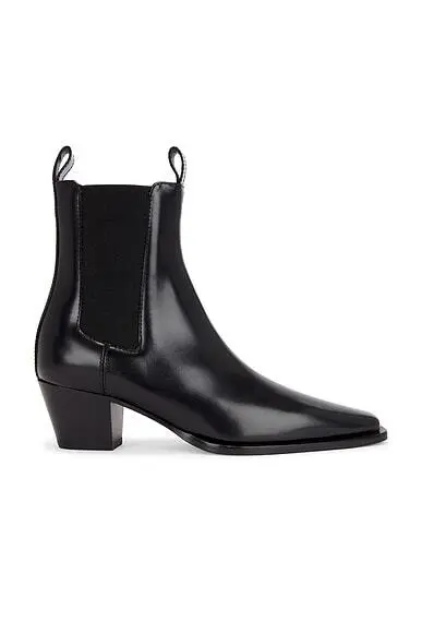 TOTEME The City Boot In Leather - Black