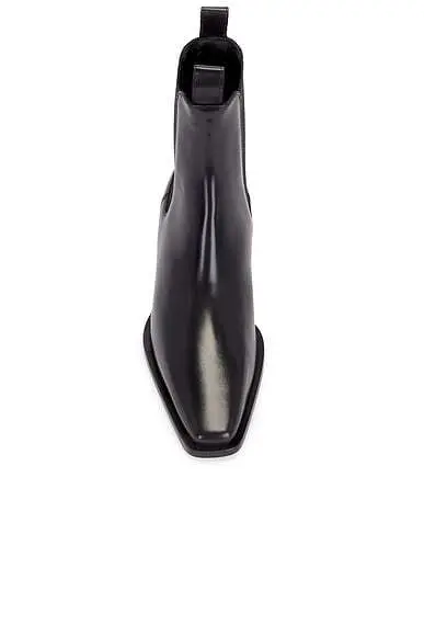 TOTEME The City Boot In Leather - Black