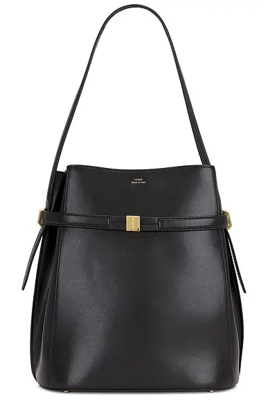 TOTEME Belted Bucket Bag - Black