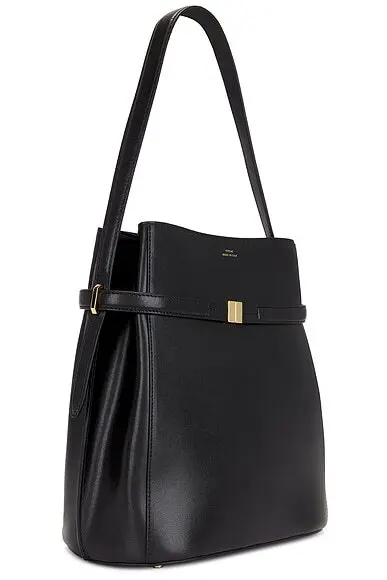 TOTEME Belted Bucket Bag - Black