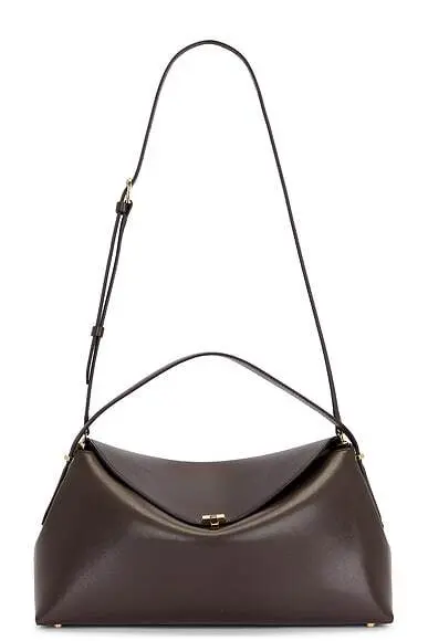 TOTEME T-lock Top Handle Bag - Bark