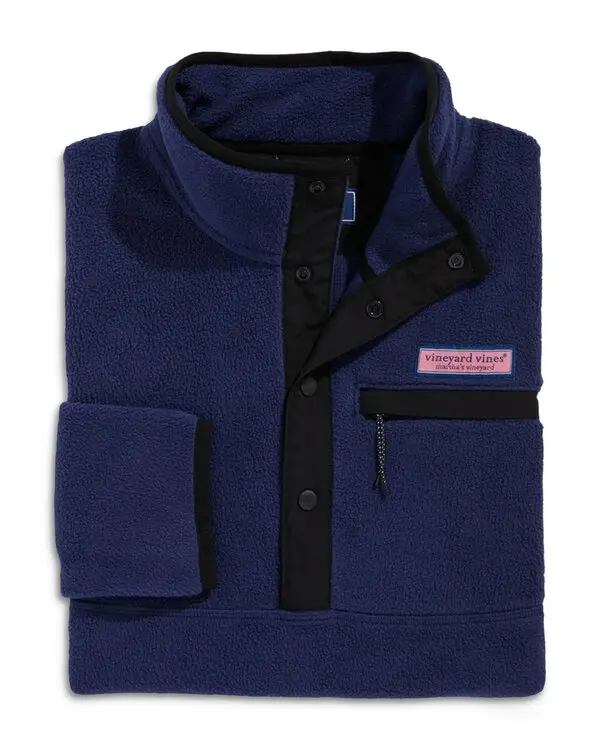 Vineyard Vines Harbor Fleece Quarter Snap Sweater