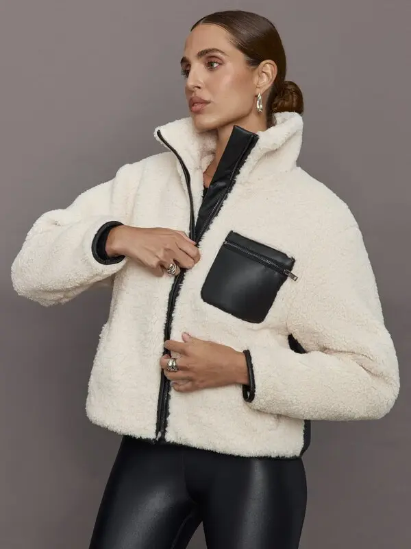 Carbon38 Mixed Media Sherpa Jacket