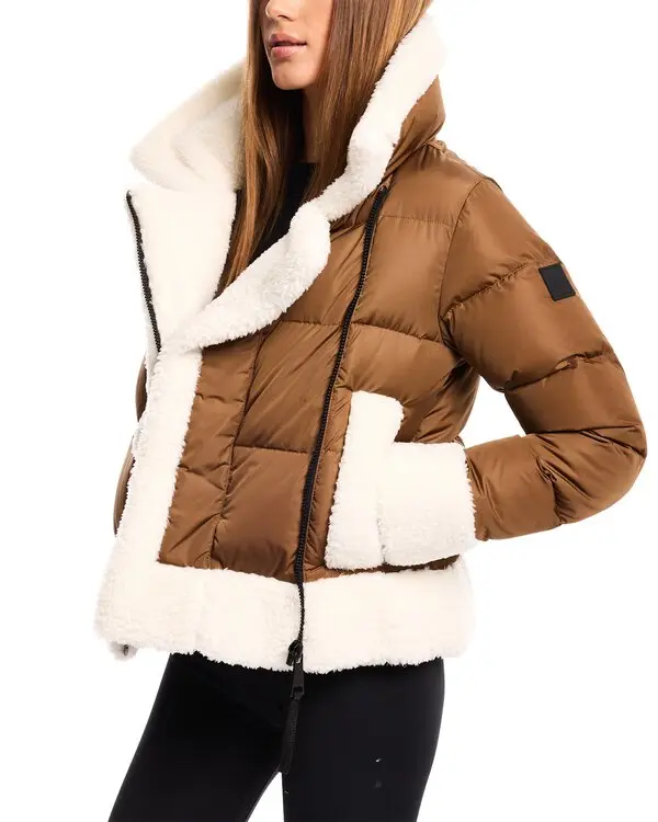 Sam. Bianca Sherpa Trim Down Jacket