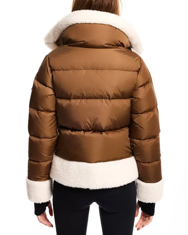 Sam. Bianca Sherpa Trim Down Jacket