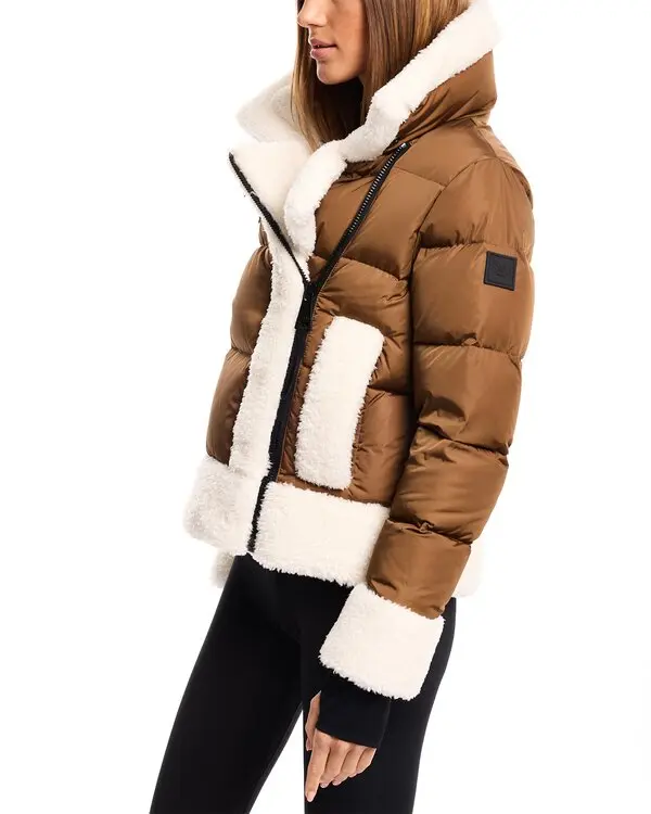 Sam. Bianca Sherpa Trim Down Jacket