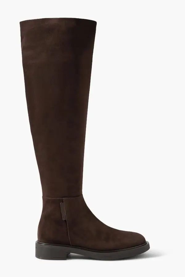 GIANVITO ROSSI Lexington Suede Over-the-knee Boots