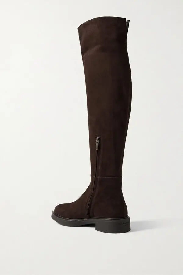 GIANVITO ROSSI Lexington Suede Over-the-knee Boots