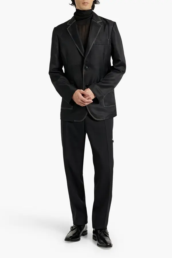 Acne Studios Topstitched Twill Blazer