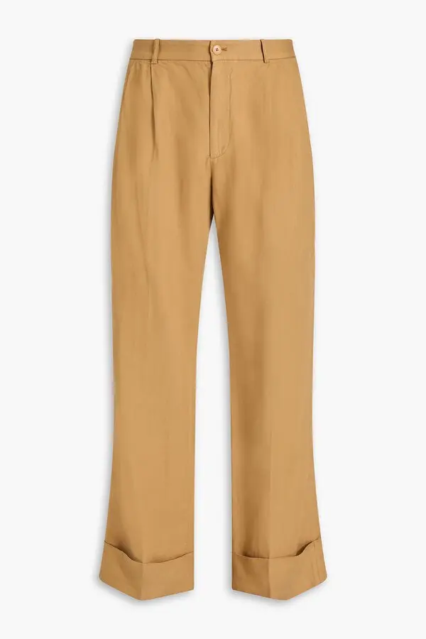 Acne Studios Cotton And Linen-blend Twill Trousers
