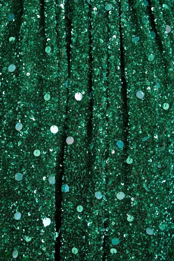 Oscar De La Renta Cape-effect Sequined Tulle Mini Dress