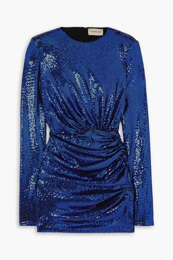 Alexandre Vauthier Ruched Sequined Mini Dress