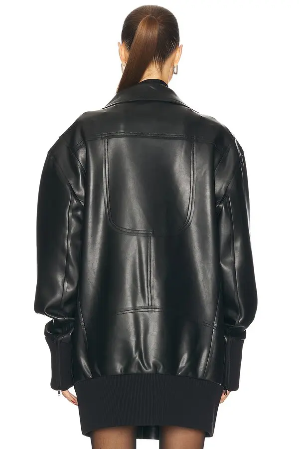 Norma Kamali Oversized Moto Jacket