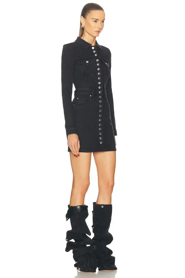 Alexander Wang Snap Front Mini Dress